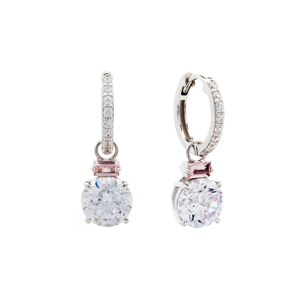 Sybella - Robyn Silver Cubic Drop Earrings - Duo Jewellery